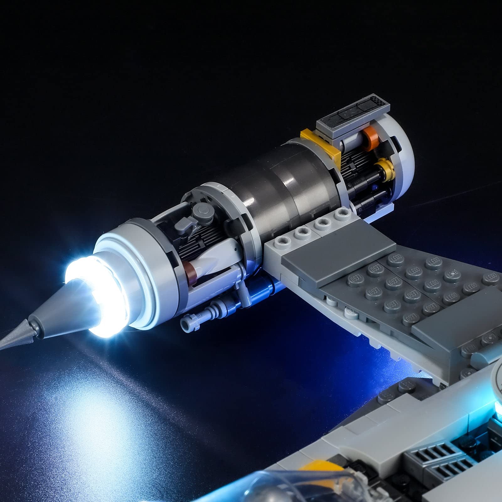 LED Light Kit ONLY - Compatible with Lego The Mandalorian s N 1 Starfighter 75325 - Lego Set NOT Included, Aftermarket Interlocking Building Lighting Accessories