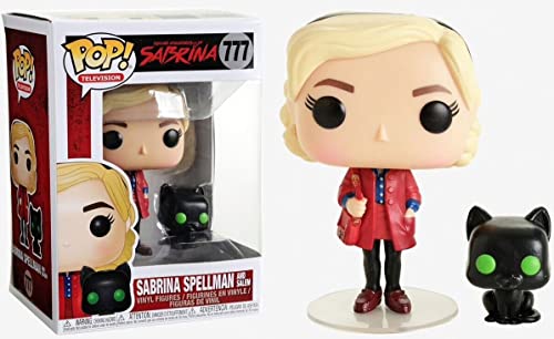 Funko POP The Chilling Adventures of Sabrina - Sabrina Spellman with Salem Pop! Vinyl Figure (Includes Compatible Pop Box Protector Case)