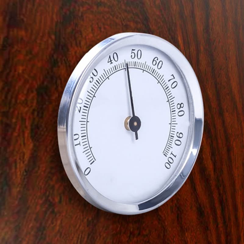 LNYHLXS Hygrometer Round Analog Hygrometer for Cigar Humidor, Accurate Reliable Cigar for CASE Small Round Accurate Hygrom