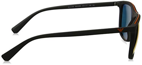 Emporio Armani EA4109-56406Q Sunglasses MATTE MUD w/RED MULTILAYER 57mm