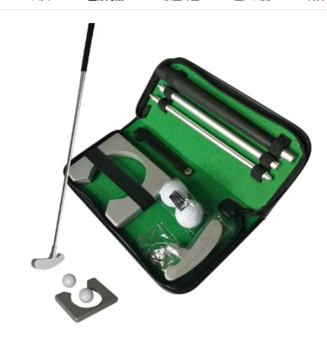 Golf Putter Set, Number-one Portable Golf Putting Set with Golf Putter, 2 Golf Balls, Golf Putting Cup for Travel Indoor Golf Putters Practice, Two-Way Golf Club for Right or Left Handed Golfers