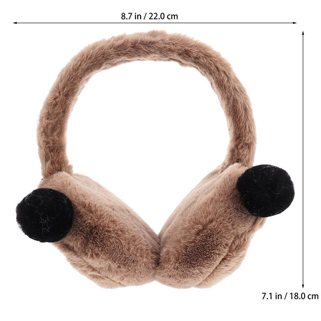 HLDETH 1pc Kids Earmuffs Cartoon Ear Muffs Plush Winter Earmuffs Ear Protector (Color : A, Size : One Size)