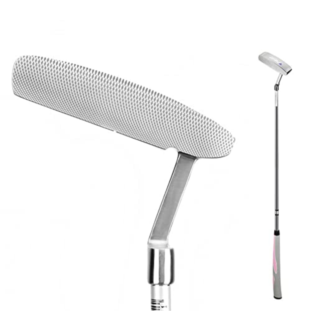 Golf Putters Lady Left Hand Golf Clubs Exercriser Golf Training Golf Push Rod Sports Womens Golf Blade Putter (Silver)