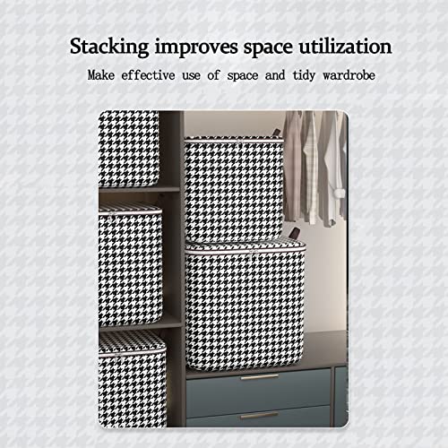 Large Storage Bags with Durable Handles, Clothes Storage Box Bins Foldable Closet Organizer Wardrobe Sorting Containers Thick Fabric for Clothing,Blanket,Comforters,Bed Sheets,Pillows,Toys (#3 S-15*19*19in)
