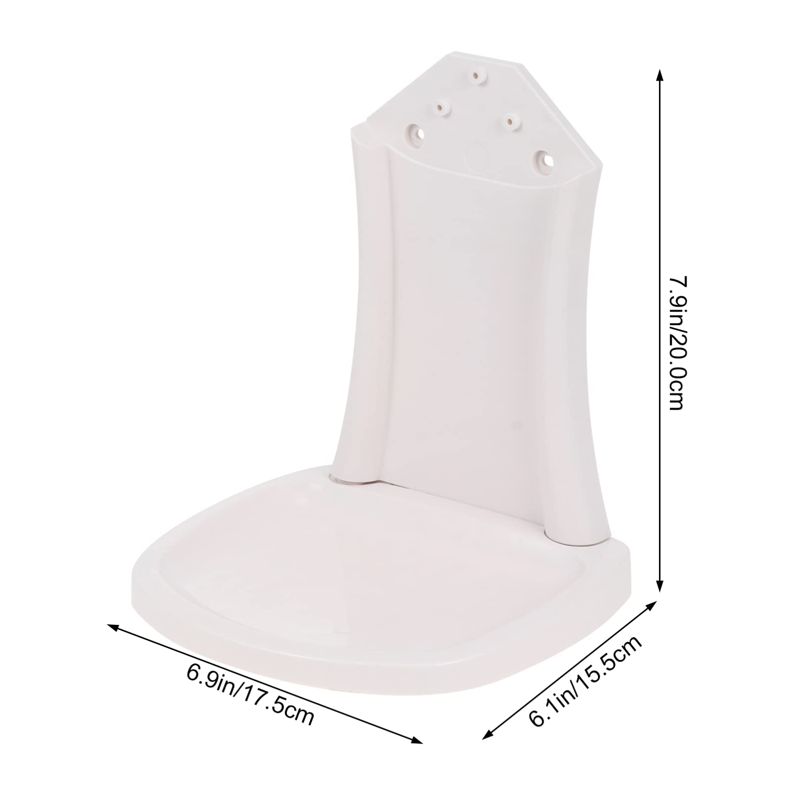 Hemoton 1pc Water Tray Foam Dispenser Wall Mounted soap Dispenser drip Tray Wall Mount soap Dispenser Bracket soap drip Automatic soap Dispenser Desktop Tray dripper White Filling Plastic