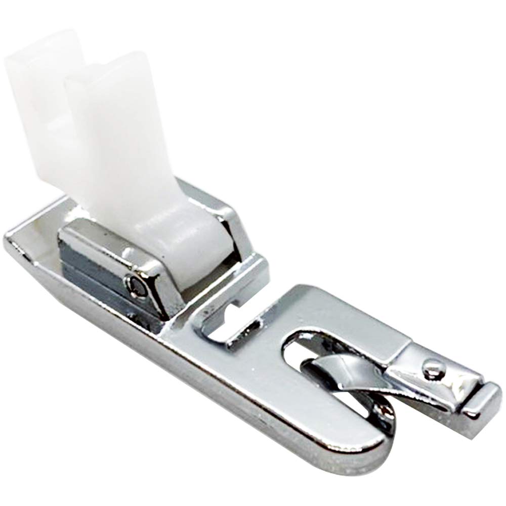 DREAMSTITCH #6000 3mm Roller Hem Presser Foot with Plastic Low Shank for Singer,Brother,Juki,Janome,Kenmore,Elna,Pfaff,Viking,Euro-Pro,White and Most Low Shank Sewing Machines