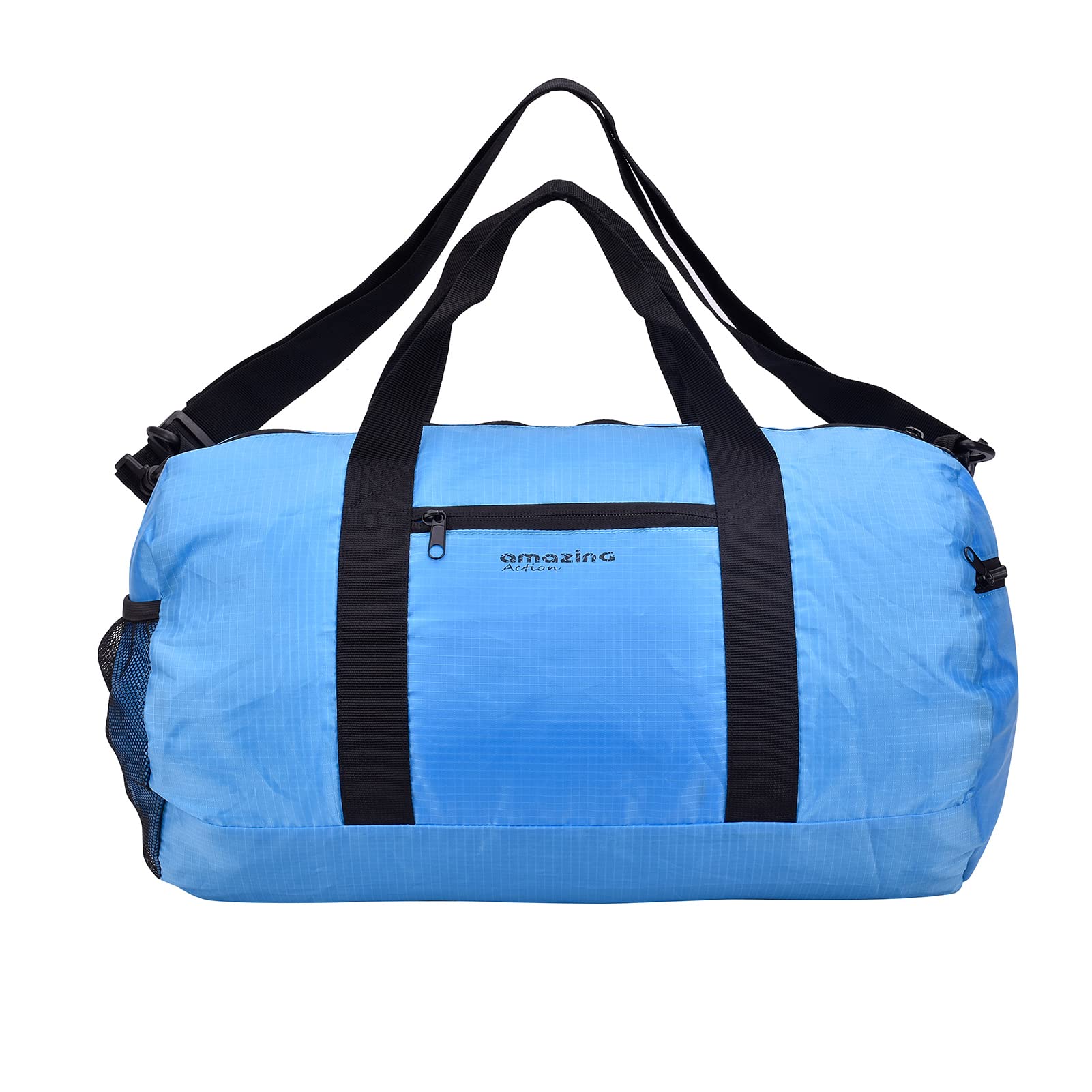 Foldable Training Gym Bag, AmazingAction Lightweight Foldable Water Resistant Travel Duffle Bag…