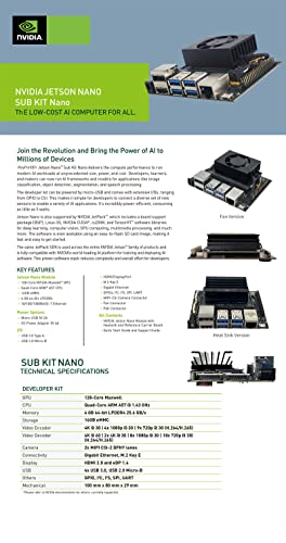 Jetson Nano 4GB RAM & 16G eMMC onboard +WiFi Module (Heat Sink Version)