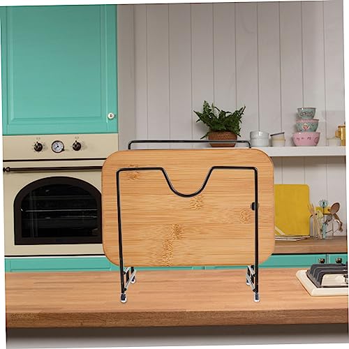 TIDTALEO Chopping Board Rack Kitchen Organizer for Pan Pot Lid Stand Baking Organizer Storage Pot Holders for Kitchen Cutting Board Storage Pan Lid Holder Carbon Steel Storage Box Pot Cover