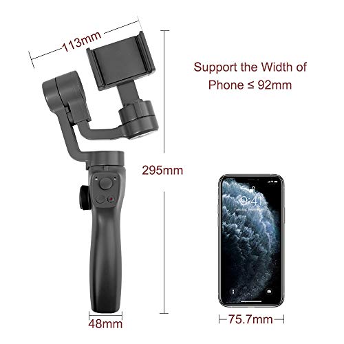 Handheld pan/tilt stabilizer for Smartphone Xs, Focus, Focus & Zoom Action Camera pan/tilt (Color : Option 7)