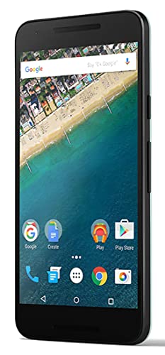 LG Nexus 5X Unlocked Smart Phone, 5.2" Ice Blue, 16GB Storage, US Warranty