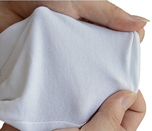 lasenersm 12Pcs/6 Pairs 8.27 Inches White Cotton Gloves Work Gloves One Size