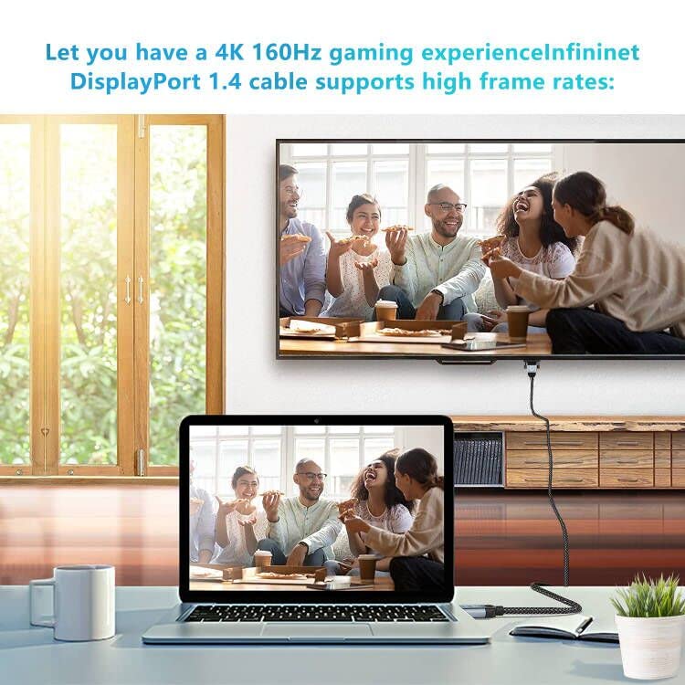 HDMI to DVI Cable 3.3FT, High-Speed Bi-Directional DVI-D 24+1 Male to HDMI Male 1080P Nylon Braid Cable Compatible with Desktop, Laptop, Raspberry Pi, projector, Xbox One, PS5/PS4, HDTV ect (3.3Feet)