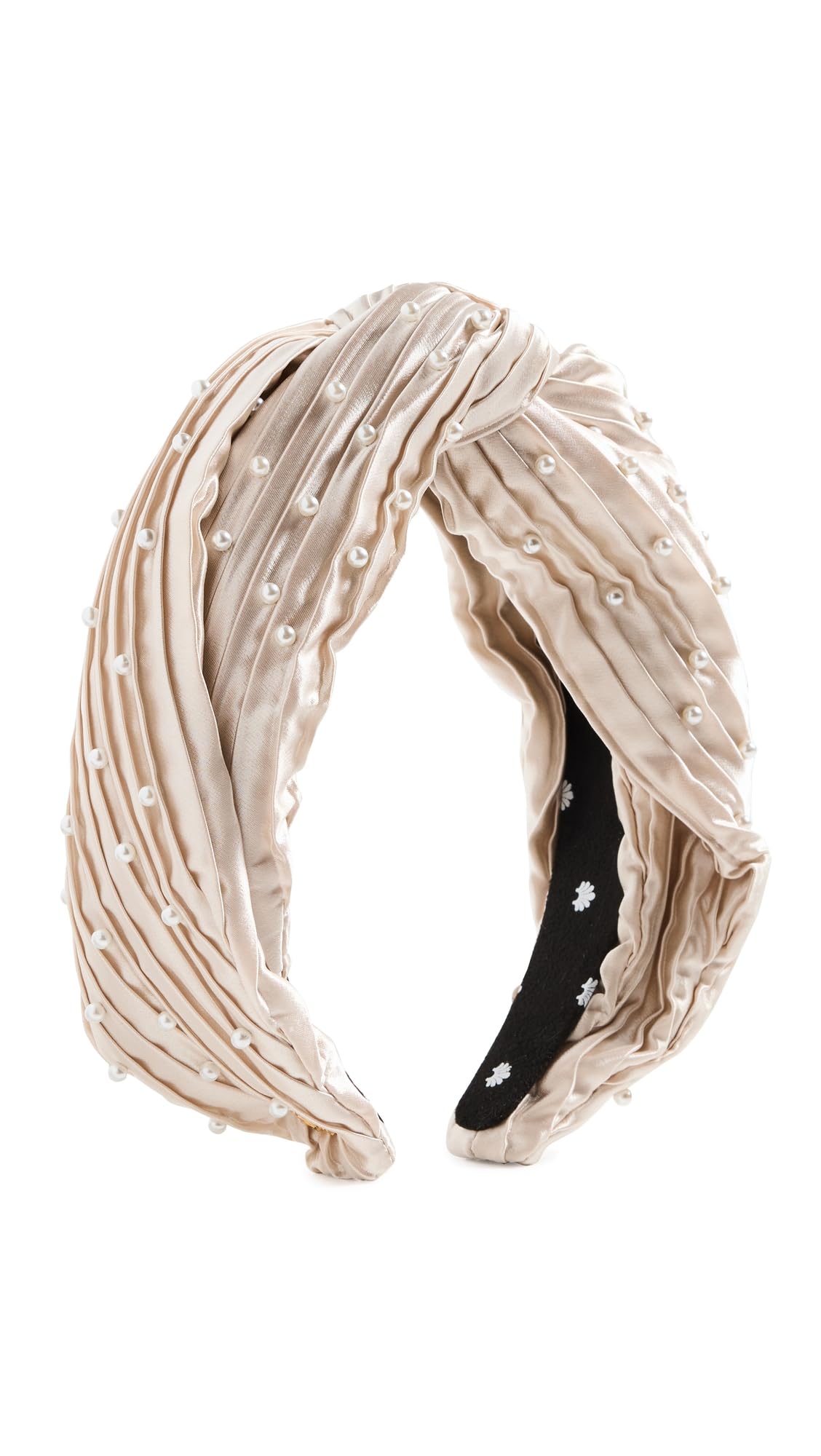 Lele Sadoughi Women's Pearl Embellished Gretta Headband, Bisque, Tan, One Size