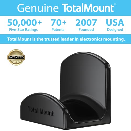 TotalMount Headphone Hanger β Includes Removable Adhesive Strips for Easy, Damage-Free Wall, Desk, or PC Mounting (Premium Black Headphone Hook β One Pack)
