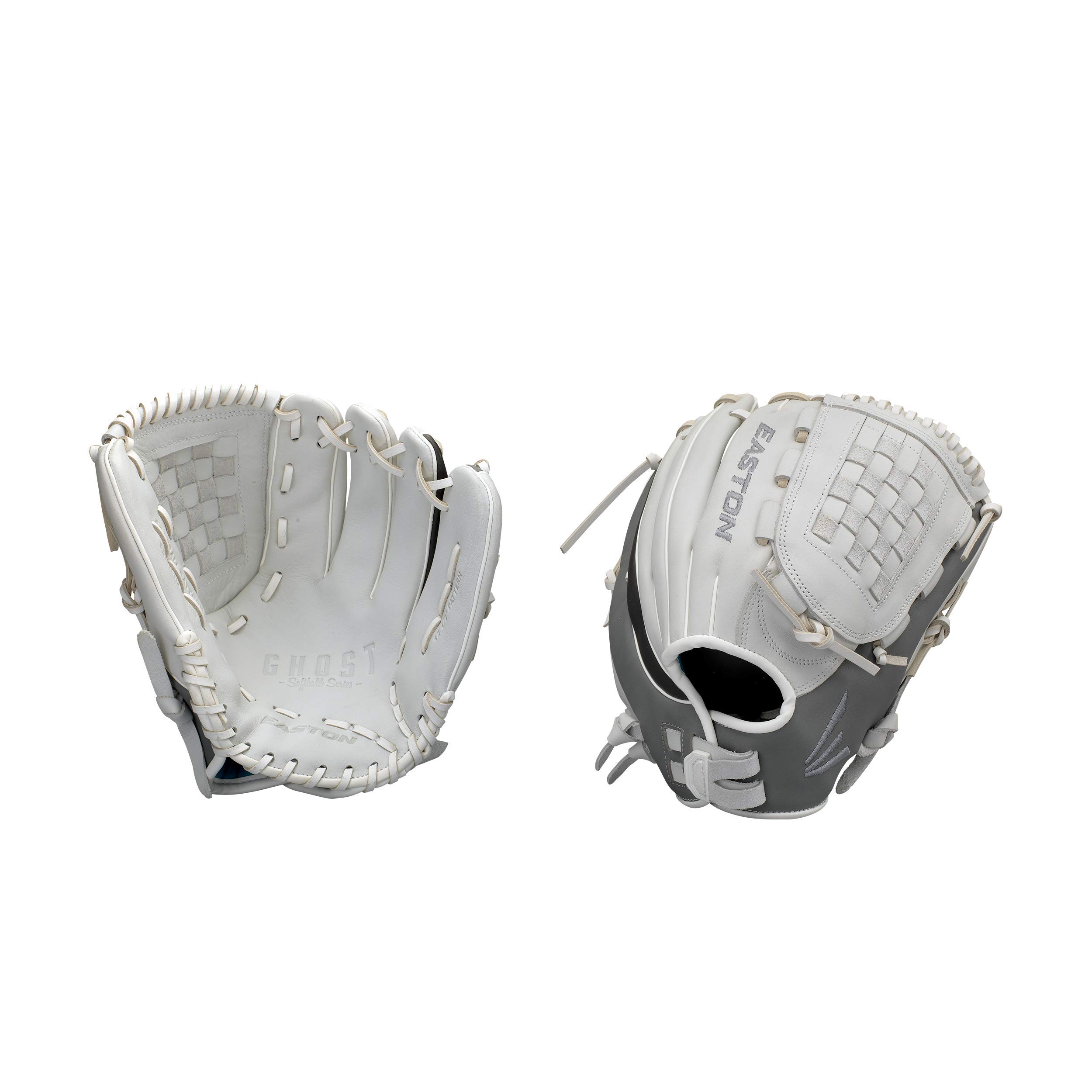 EASTON GHOST Fastpitch Softball Glove | 2020 | Left-Hand Throw | Female Athlete Design | 12.75" | Outfield Glove | H Web | Premium USA Steer Leather | Quantum Closure | Leather Lining | GH1276FP