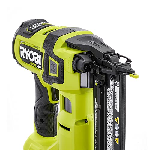 RYOBI ONE+ HP 18V 18-Gauge Brushless Cordless AirStrike Brad Nailer P322 (Tool Only) (Renewed)