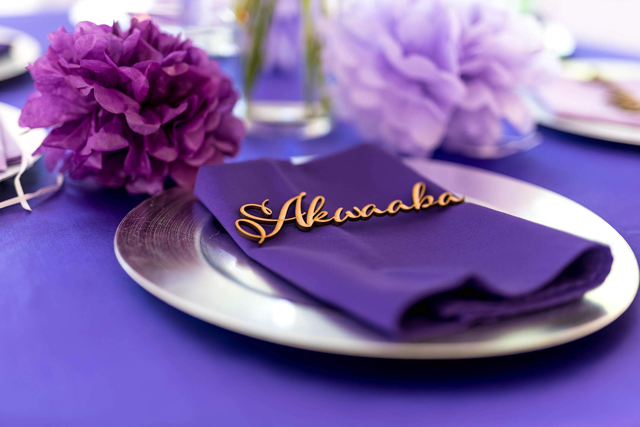 Personalized Wedding Signs Acrylic Place Cards Place Name Settings Wooden Custom Guest Table Names Laser Cut Name Formal Wedding Invitation Escort Cards Wood Bride Groom Party Decorations Event Decor