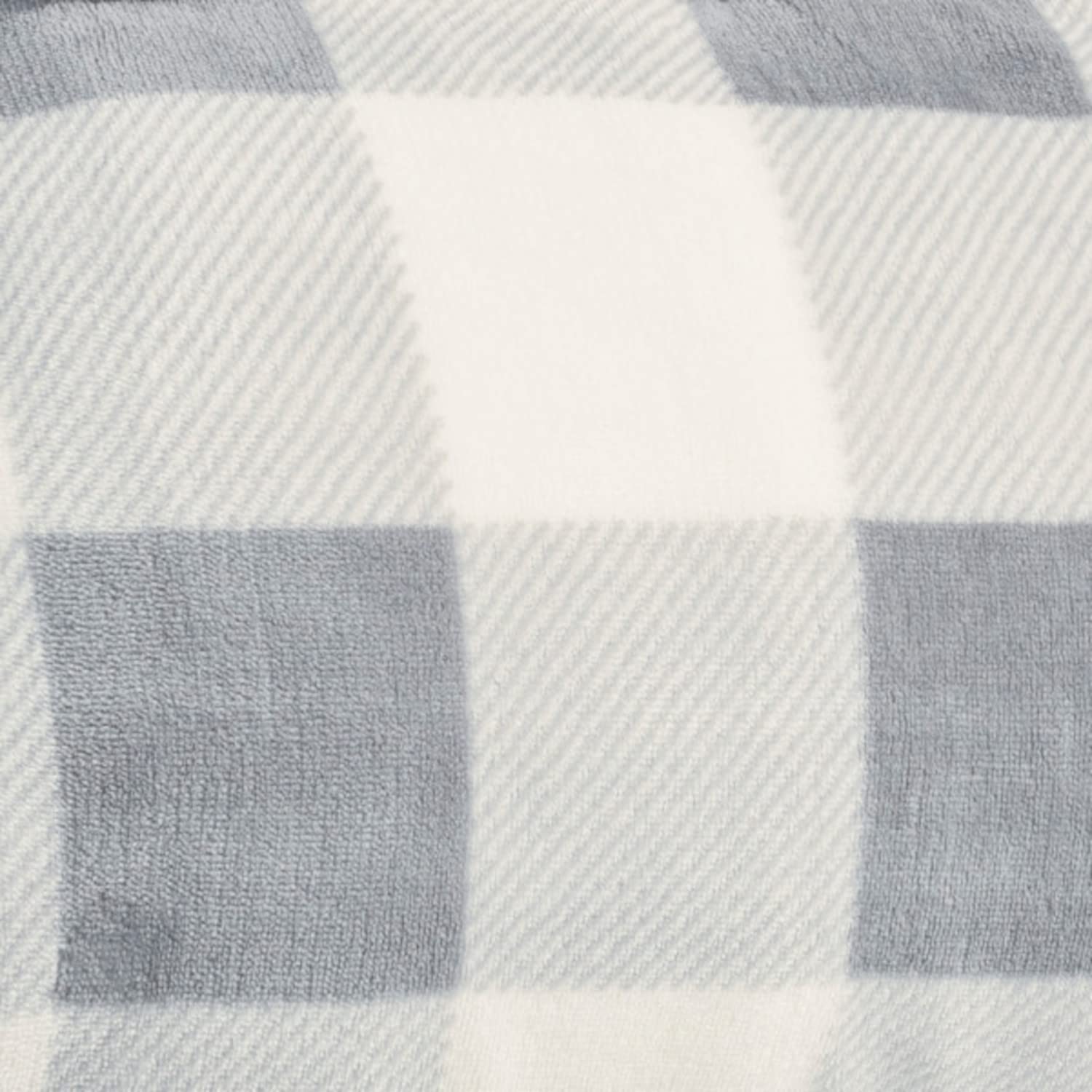 Eddie Bauer - Queen Blanket, Reversible Sherpa Fleece Bedding, Buffalo Plaid Home Decor for All Seasons (Chrome, Queen)
