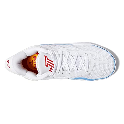 Jordan Boy's Jordan Tatum 1 (Big Kid) White/University Red/University Blue 4 Big Kid M