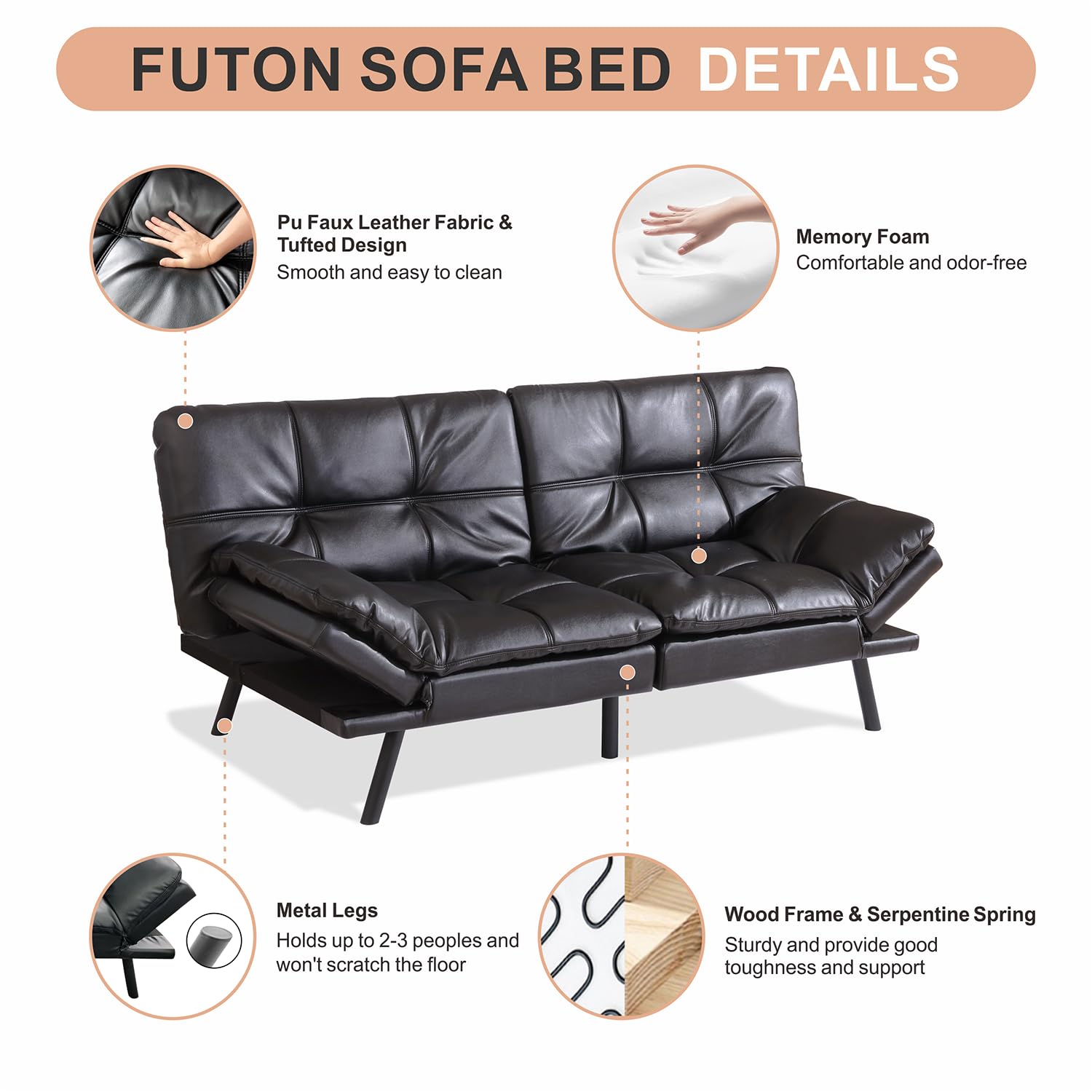 MUUEGM Sofas, Black