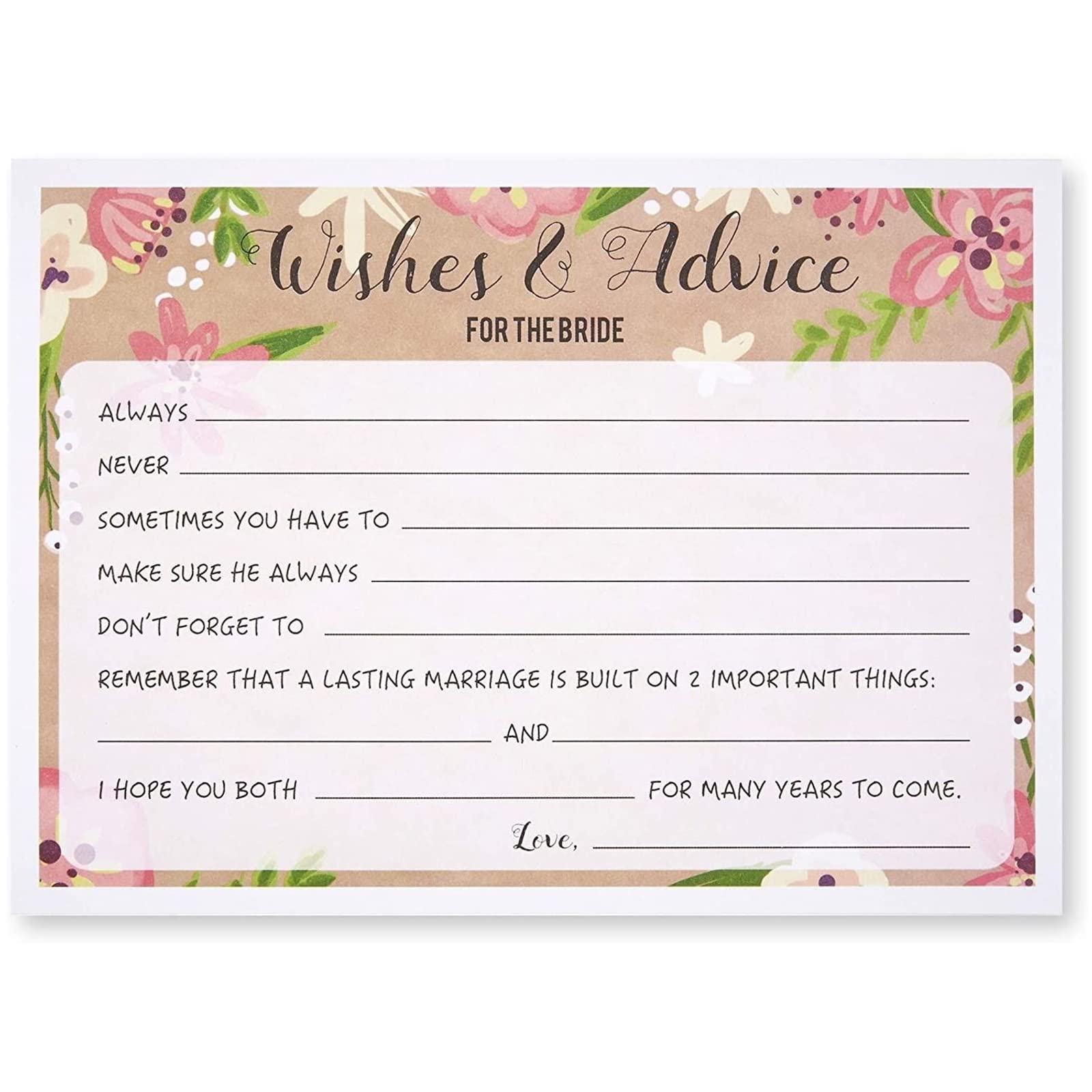 Set of 5 Bridal Shower Games for Engagement Celebrations, Bridal, Bachelorette, Anniversary, Wedding Party, Entertains 50 Guests