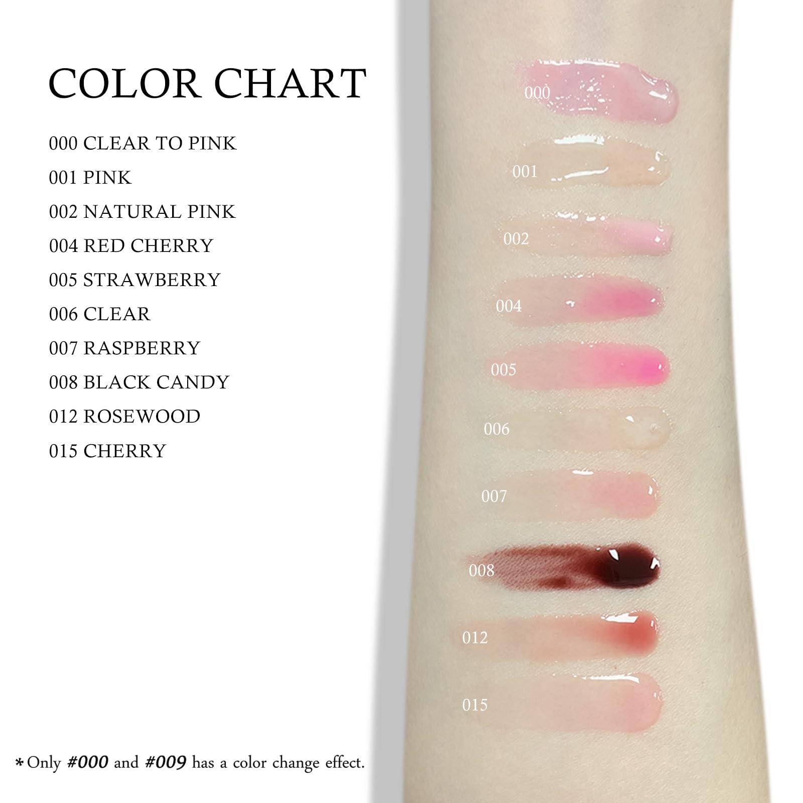 KYDA Hydrating Lip Glow Oil, Moisturizing Lip Oil Glossy Transparent Plumping Lip Gloss, Tinted Lip Oil for Lip Care and Dry Lips-Strawberry