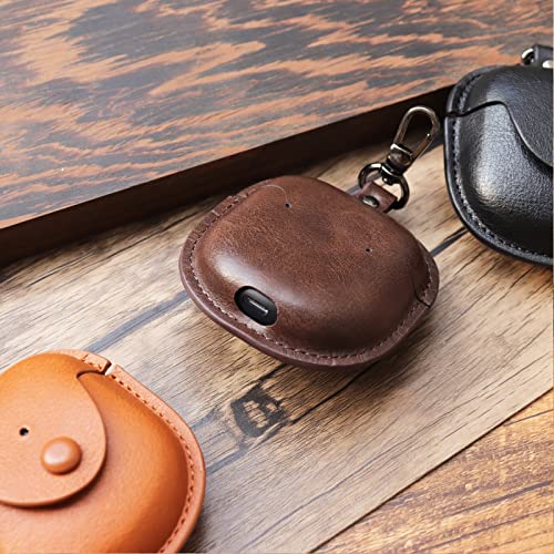 SKPY for Bose Quietcomfort Earbuds II Case, Protector Headphones Accessories Qc 2 Leather 2022 New Cover, Gift for Kids Teens Boys Girls (Brown)