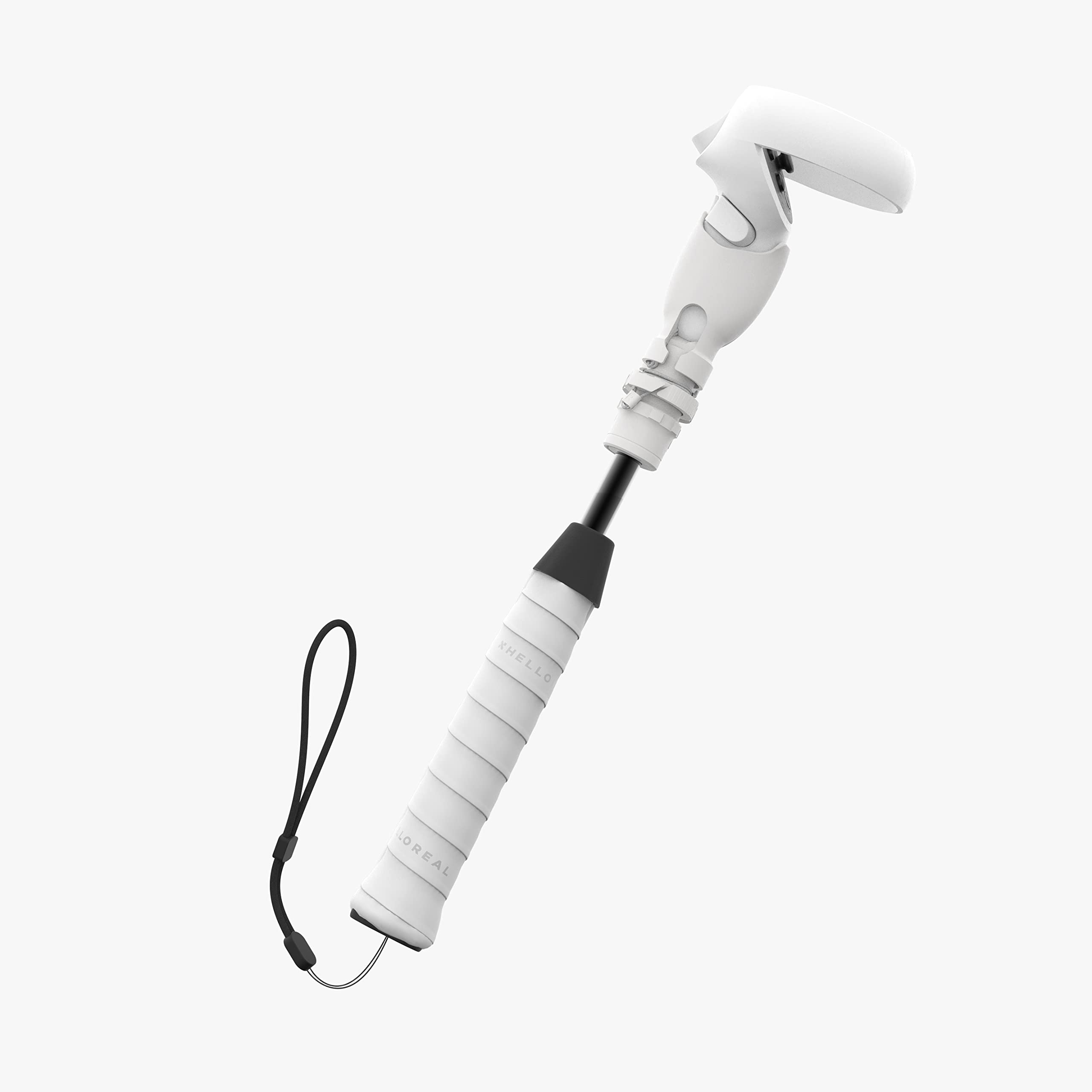HelloReal VR esports Tennis Controller Accessories Compatible with Meta Quest 1, 2, Pro (47, White)