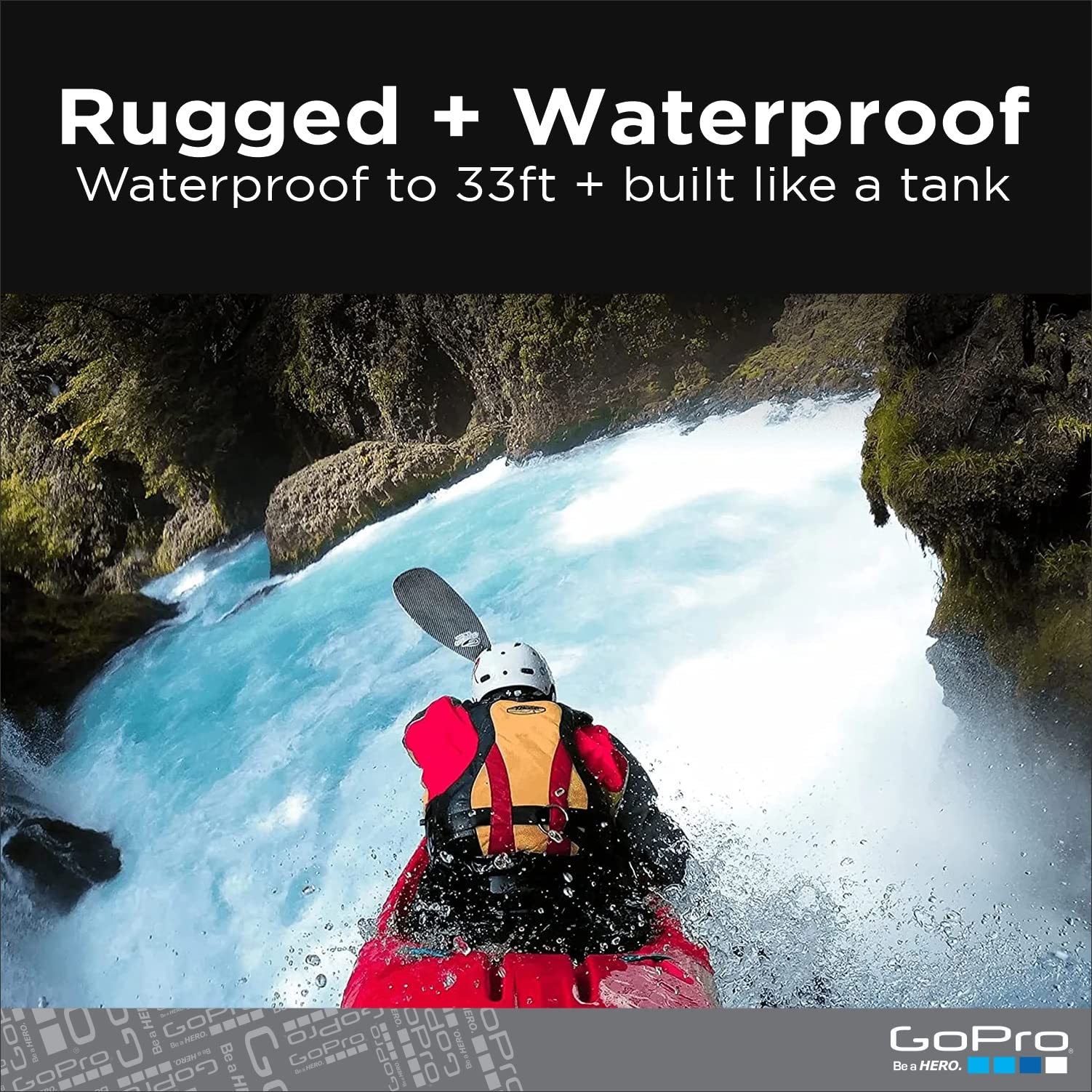 GoPro HERO7 Silver - E-Commerce Packaging - Waterproof Digital Action Camera with Touch Screen 4K HD Video 10MP Photos Live Streaming Stabilization