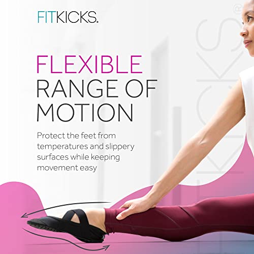 FITKICKS Crossovers Active Footwear, Foldable Shoes, Medium, Black