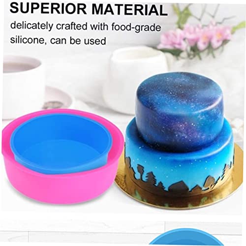 NOGRAX Baking Random Bakeware Wedding Making Stick Inch Non Non-Stick Supplies Birthday Anniversary Dog Tray Accessories for Pan Reusable Color Hot Kitchen Pancake Bread Silicone Pan