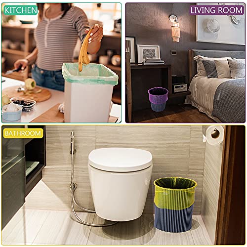 Small Trash Bags Kitchen Garbage Bags - 2.6 Gallon Clear Trash Bags Strong Wastebasket Liners for Bathroom, Kitchen, Office 10 Liter Trash Can Liners - 150 Counts