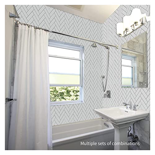 Tile Stickers Creamy White Rectangle Stick On Tiles Bathroom PVC Self Adhesive Wall Tiles Kitchen Stick On Wall Tiles Waterproof Peel and Stick Floor Tiles Self Adhesive Tiles for Walls (Size : 10x10