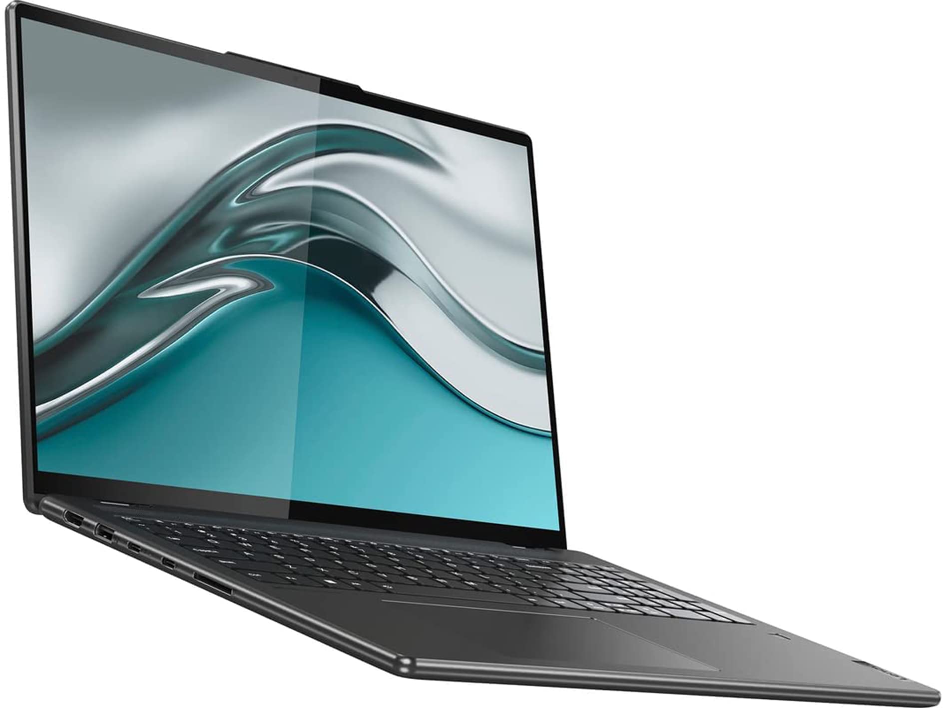 Lenovo 2022 Yoga 7i 2-in-1 360° 16" 2.5K Touchscreen Laptop, Intel Evo Platform Core i5 1240P, 8GB RAM, 512GB PCIe SSD, Intel Iris Xe Graphics, Backlit Keyboard, Win 11, Storm Grey, 32GB USB Card