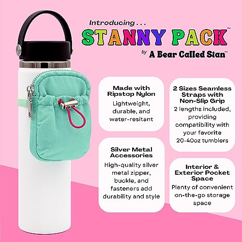 Stanny Pack | Water Bottle Pouch | Accessories Bag for Stanley Cup Tumbler, Hydro Flask, YETI, Owala, Simple Modern, HydroFlask Bottles | Compatible with 18oz, 20oz, 24oz, 32oz, 40oz (Blue Skies)
