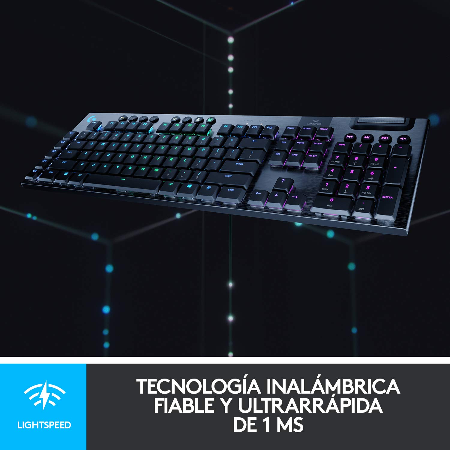Logitech G915 Lightspeed RGB Mechanical Gaming Keyboard and Logitech G903 Lightspeed Wireless Gaming Mouse Bundle
