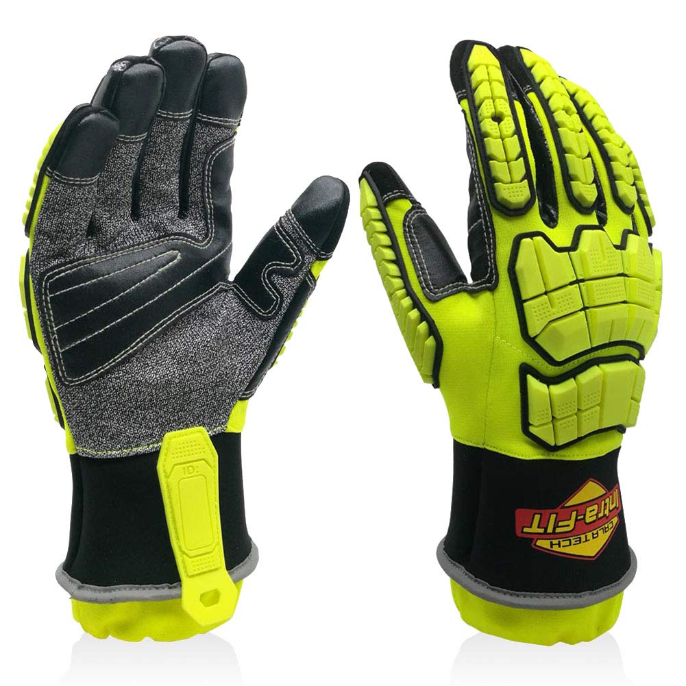 Intra-FIT Rescue 79314 Extrication Gloves Impact, Tear/abrasion/Puncture/Cut Protection, Super Dexterity 5 EN 388: 2016 3X44EP,Size L