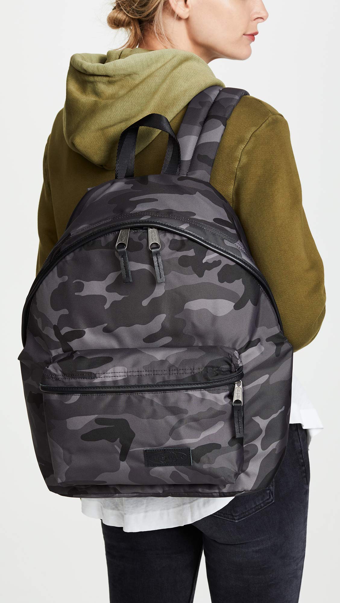 Eastpak Women's Padded Pak'r Backpack, Constructed Camo, Grey, Print, One Size