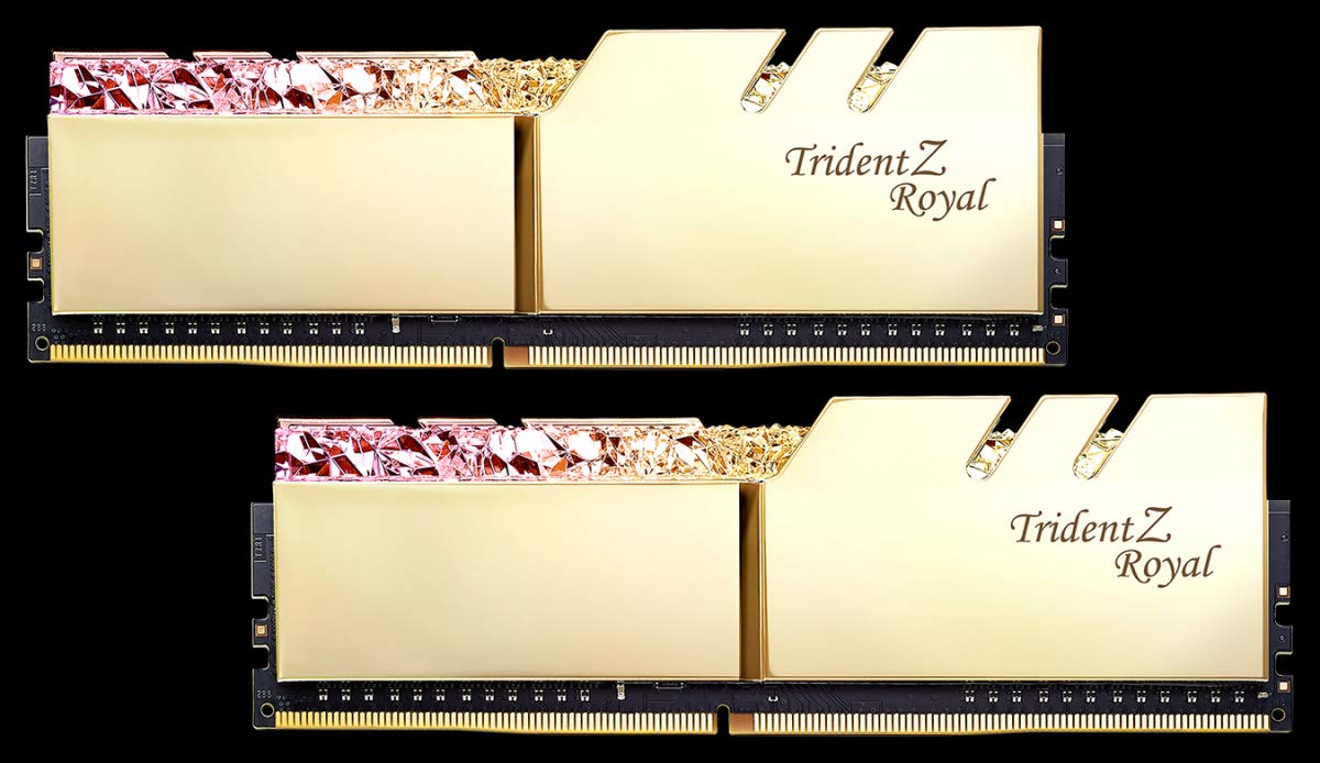 G.Skill 32GB DDR4 Trident Z Royal Gold 3600Mhz PC4-28800 CL16 1.35V Dual Channel Kit