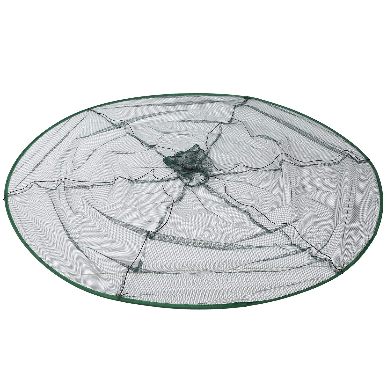 Foldable Fishing Shrimp Cast Net Nylon Fishing Tool Accessories for Fishing Enthusiasts, Round, Green