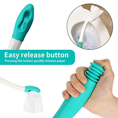 Kirimon Long Reach Comfort Toilet Wiping Aids Tools - Self Assist Bathroom Bottom Buddy Wiping Toilet Aid for Limited Mobility,Elderly, Pregnancy,Disabled, Arthritis,Shoulder or Back Pain,Surgery