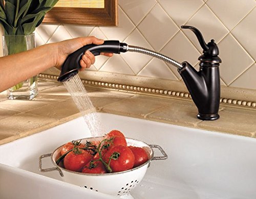 Pfister LG5327YY Marielle 1-Handle Pull-Out Kitchen Faucet in Tuscan Bronze, Water-Efficient Model