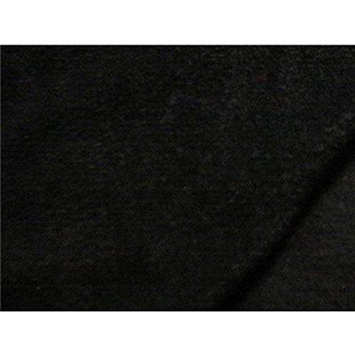 Solid Anti-Pill Polar Fleece; No-Sew Tie Blanket Fabric (Black)