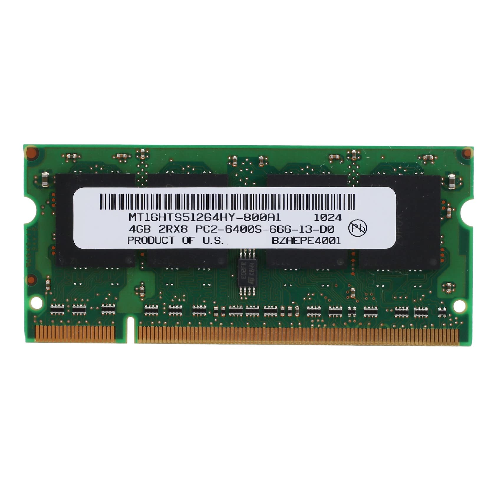 Limnyves 4GB DDR2 Laptop 800Mhz PC2 6400 SODIMM 2RX8 200 Pins for Laptop Memory (500284772)