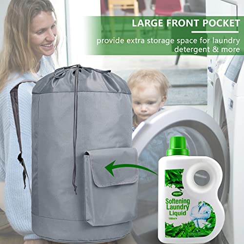 Laundry Bag Backpack Extra Large, 115L Laundry Backpack with Padded Shoulder Strap, Sturdy Travel Laundry Bag, Hanging laundry bag for College Dorm, Apartment, Durable Laundry Backpack Bag for Student