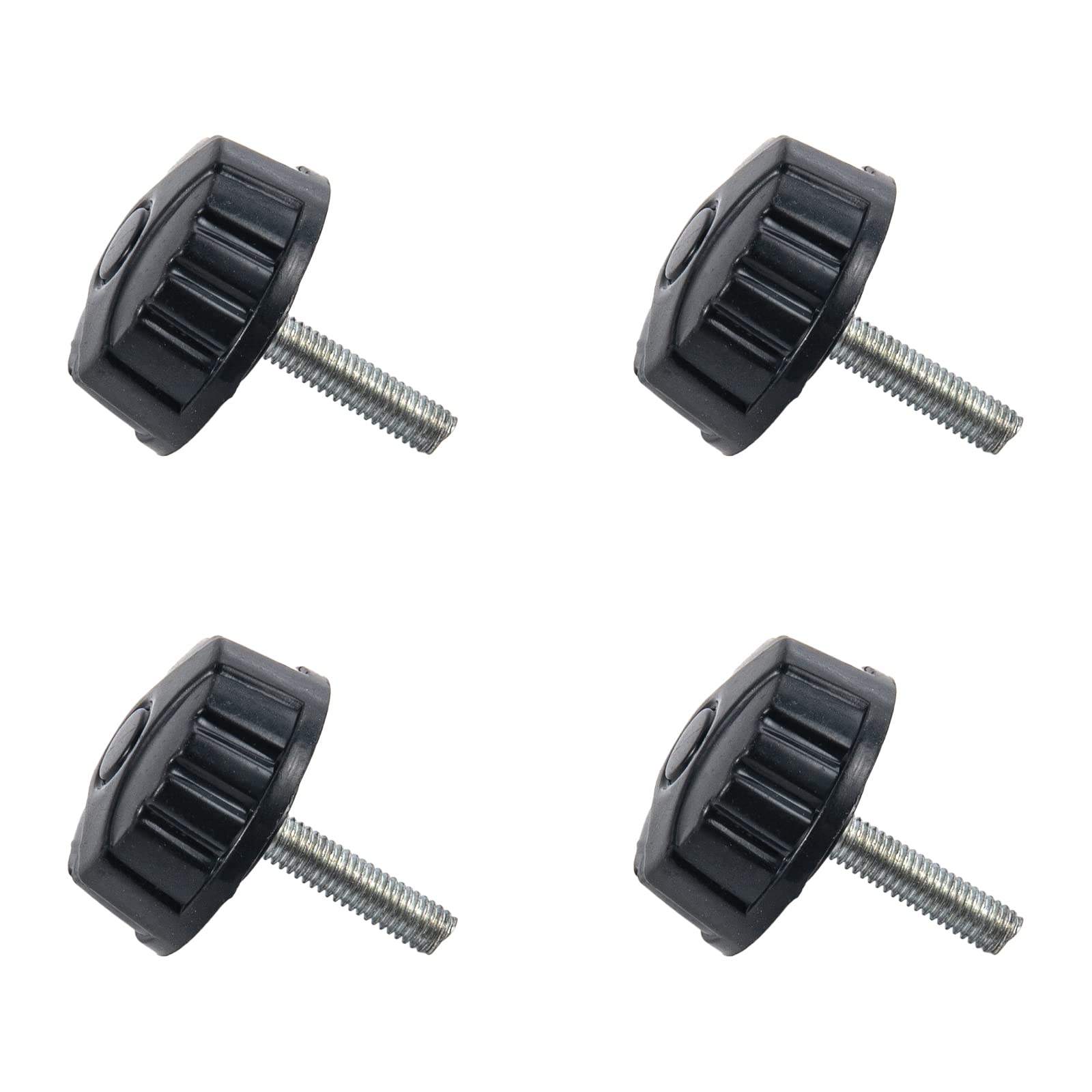 Goture 4PCS Black Universal Screw Caps Covers - Durable Fishing Tackle Accessories for Replacing Fishing Spinning Reel Handle Screw Caps