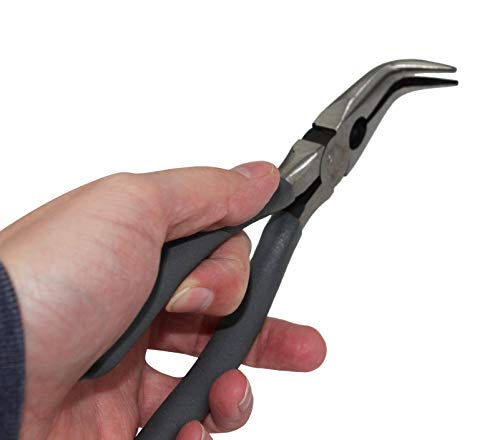 ION TOOL Angled Long Needle Nose Pliers Set – 11” & 7” 90 Degree Bent Nose Pliers, 2 Piece Set