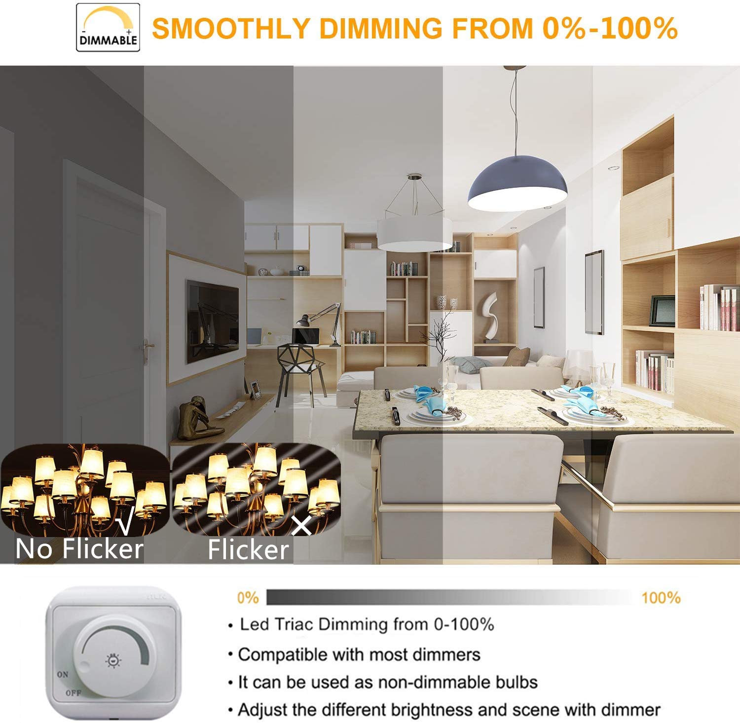 G9 Led Bulb - 8W Dimmable Ceramic Bulb Equivalent 80W Halogen Bulbs,Daylight White 6000K AC110-130V G9 Bi Pin Base 360 Degree Led Bulb for Chandelier Ceiling Fan Bedroom Lighting