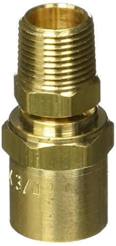 Milton 622 3/8" MNPT Reusable Hose End Fittings - Box of 5,Gold